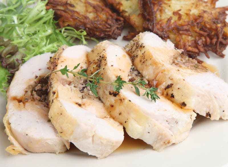 De Gevulde Verbinding Van De Borst Van De Kip Stock Afbeelding - Image ...