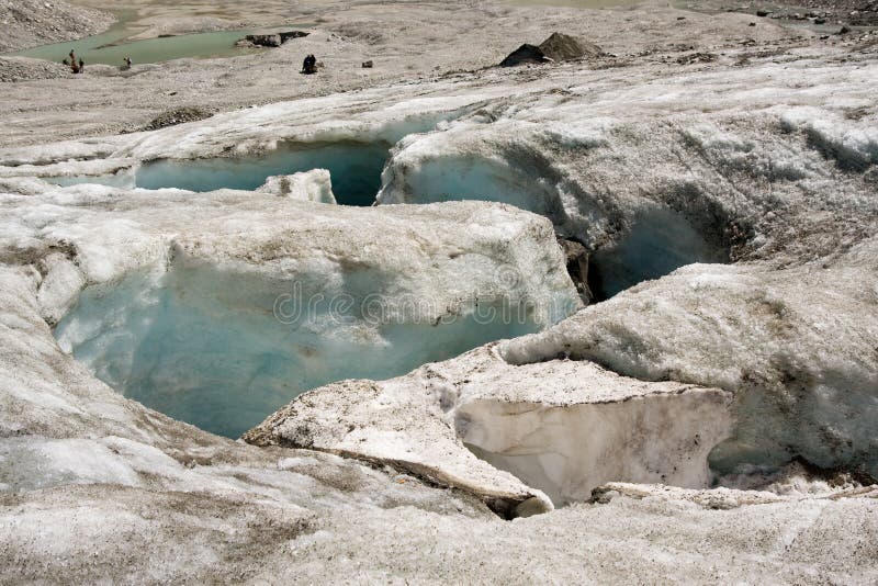 De Pasterze (Grossglockner) Gletsjer in De Alpen Stock Afbeelding ...