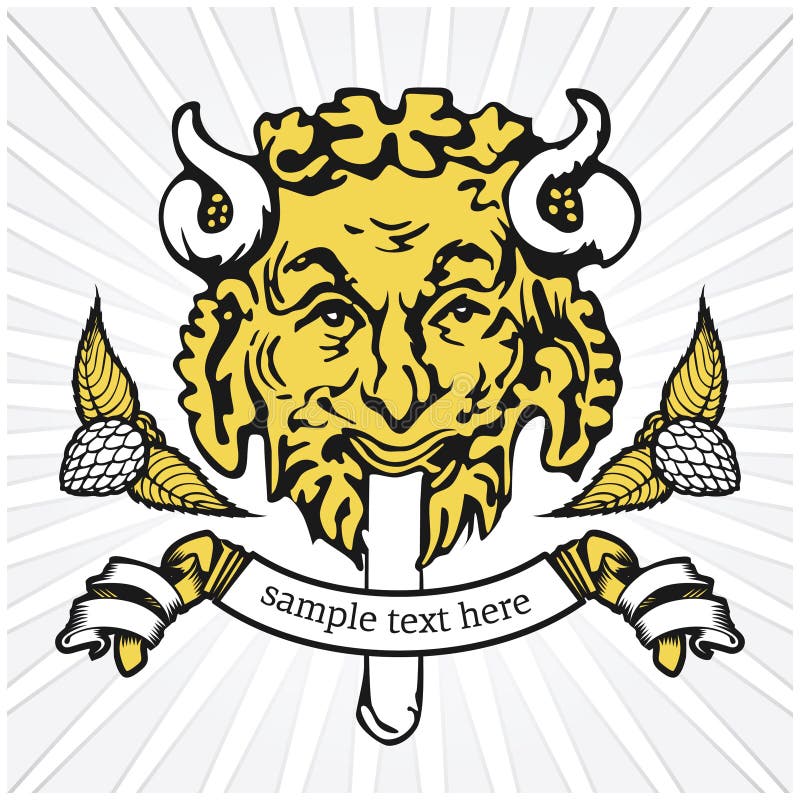 Biergod vector illustratie. Illustration of groen, illustratie - 16602096