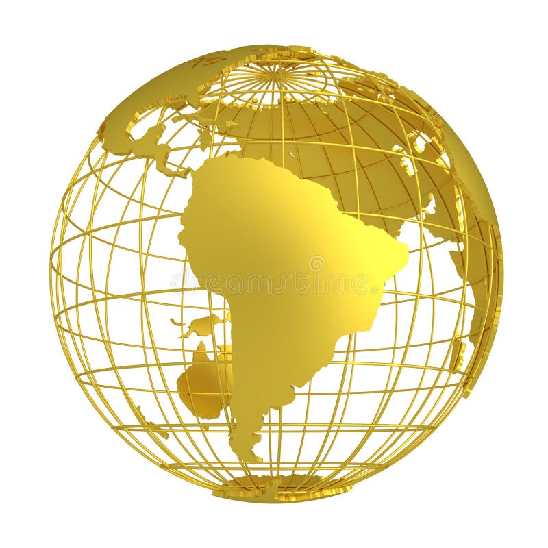 3D gouden bol stock illustratie. Illustration of ring - 6784869