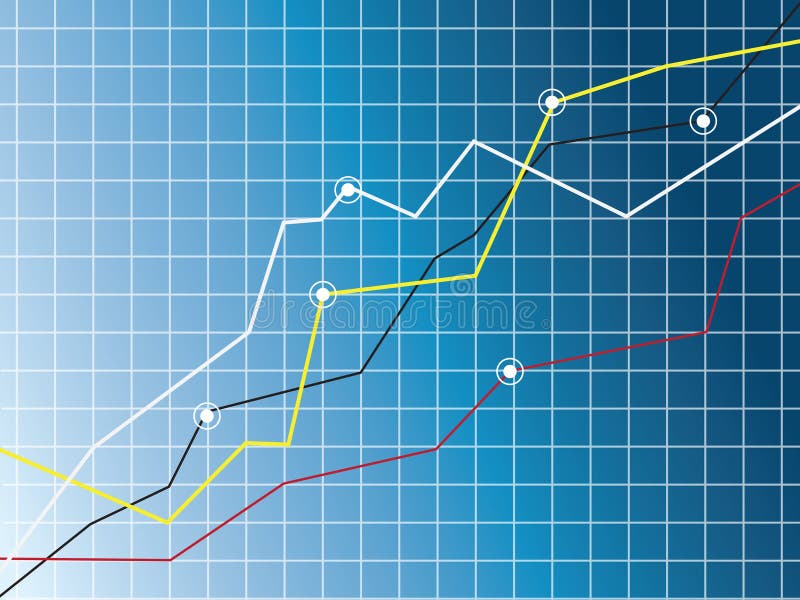 Groeidiagram Vectorpictogram Vector Illustratie - Illustration of ...