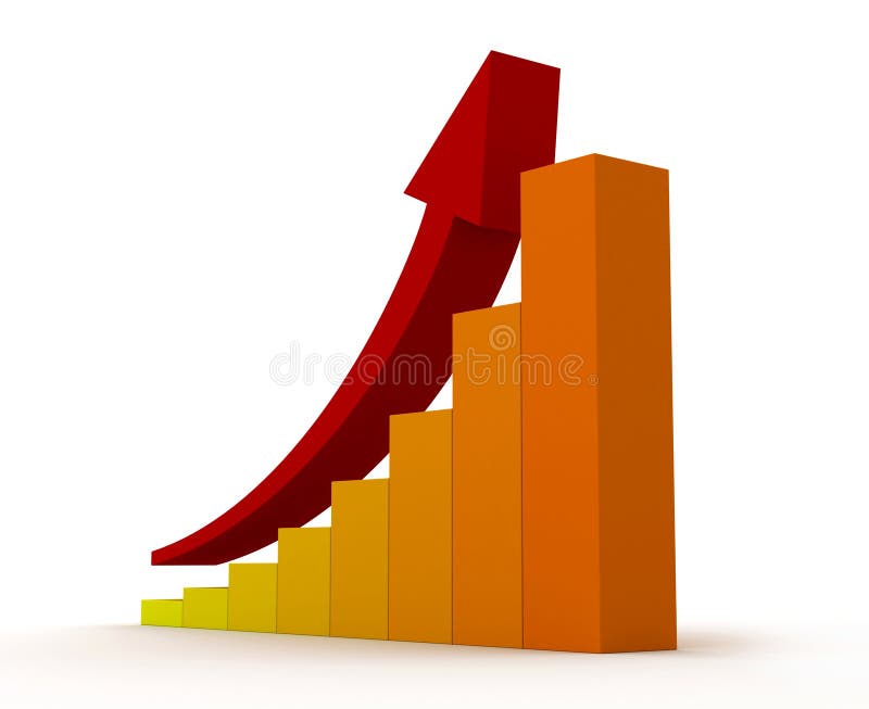 De grafiek van de kolom stock illustratie. Illustration of statistieken ...