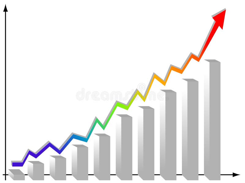 De Grafiek Van Statistieken Vector Illustratie - Illustration of ...