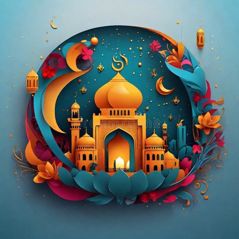 De Groeten Van Het Eid Mubarak Met De Moskeeachtergrond Ul Adha Mubarak ... De Groeten Van Het Eid Mubarak Met De Moskeeachtergrond Ul Adha Mubarak ...