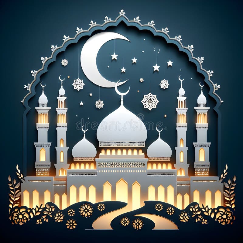 De Groeten Van Het Eid Mubarak Met De Moskeeachtergrond Ul Adha Mubarak ... De Groeten Van Het Eid Mubarak Met De Moskeeachtergrond Ul Adha Mubarak ...