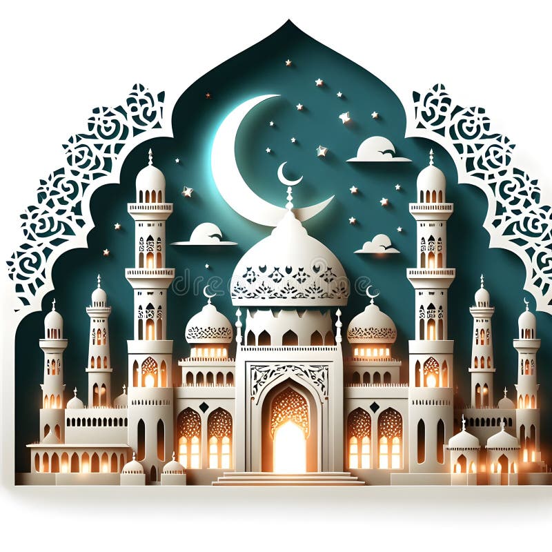 De Groeten Van Het Eid Mubarak Met De Moskeeachtergrond Ul Adha Mubarak ... De Groeten Van Het Eid Mubarak Met De Moskeeachtergrond Ul Adha Mubarak ...
