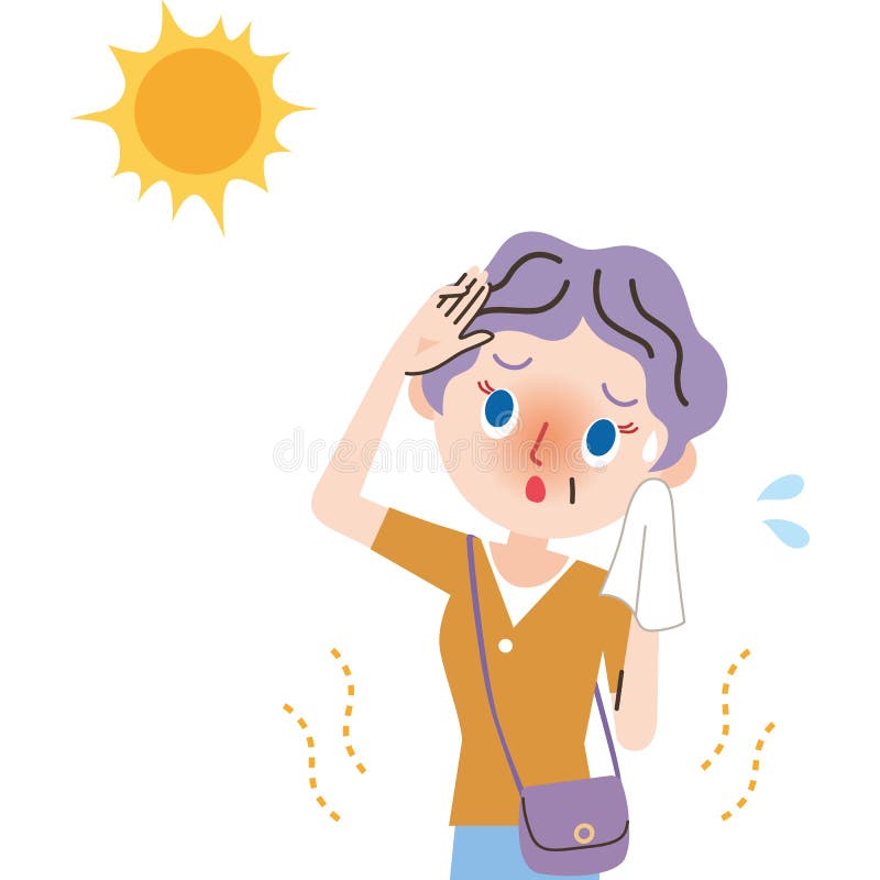 Uitputting Van De Hitte En Hitteberoerte Infografisch Vector ...