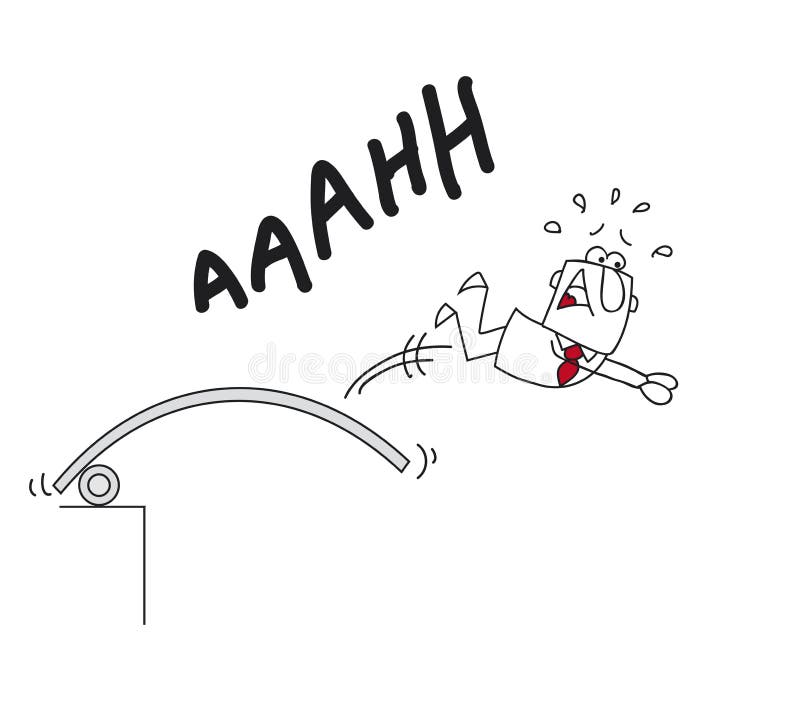 De Grote Duik Van De Duikplank Vector Illustratie - Illustration of ...