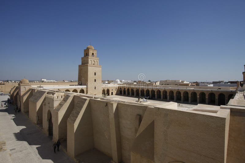De Grote Moskee Van Kairouan Stock Foto - Image of groot, arabisch ...