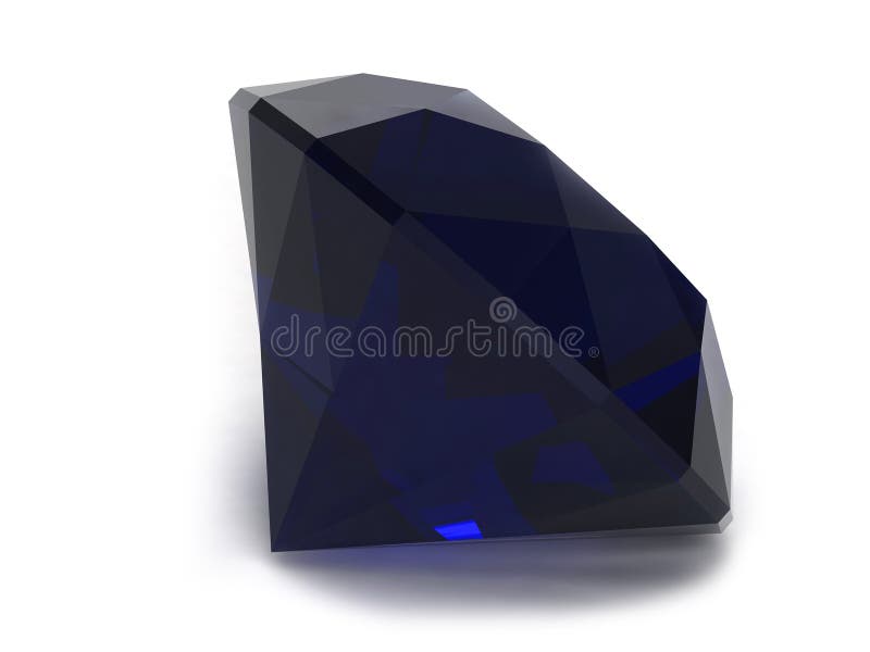 De Halfedelsteen Van De Saffier Stock Afbeelding - Image of rhodoliet ...