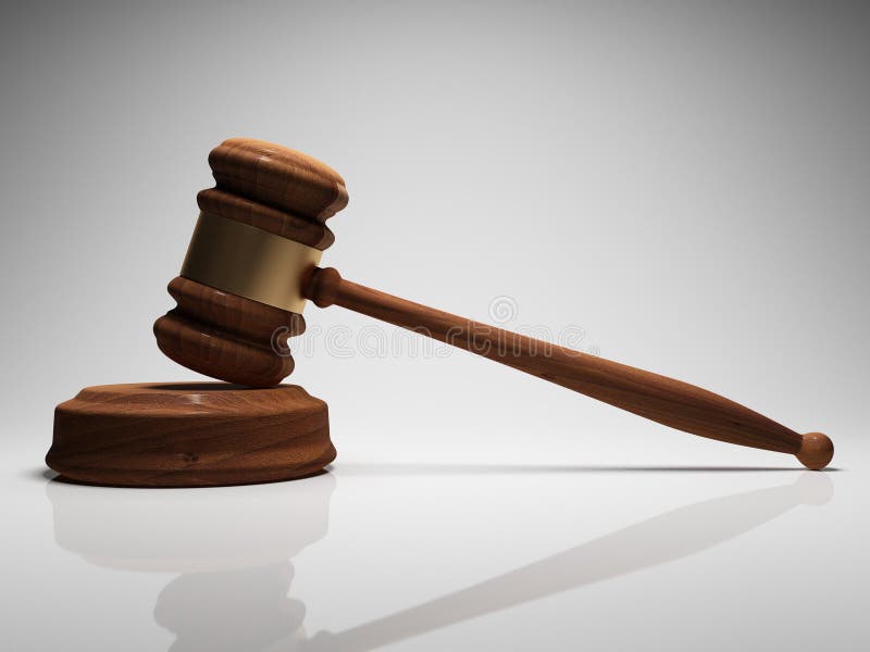 De Hamer Van De Rechter. Photo-realistic. Vector Illustratie ...