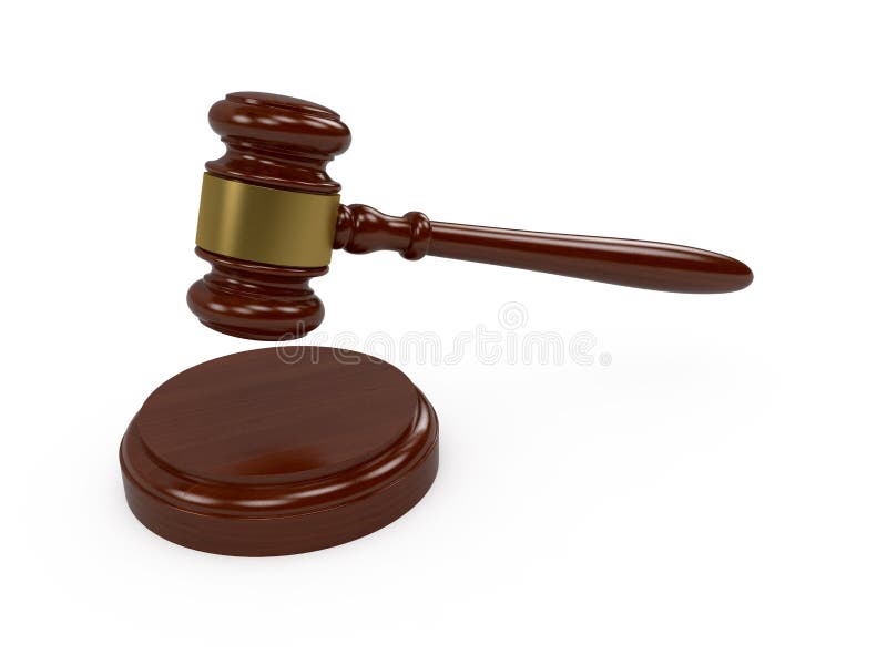 De hamer van de rechter stock illustratie. Illustration of gezag - 18680604