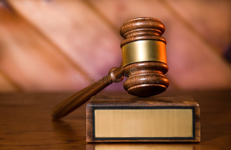 De Hamer Van De Rechtvaardigheid Stock Foto - Image of magistraat ...