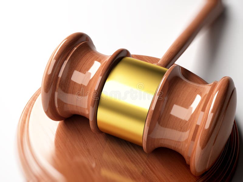 Rechters hamer stock illustratie. Illustration of wetgeving - 29027219