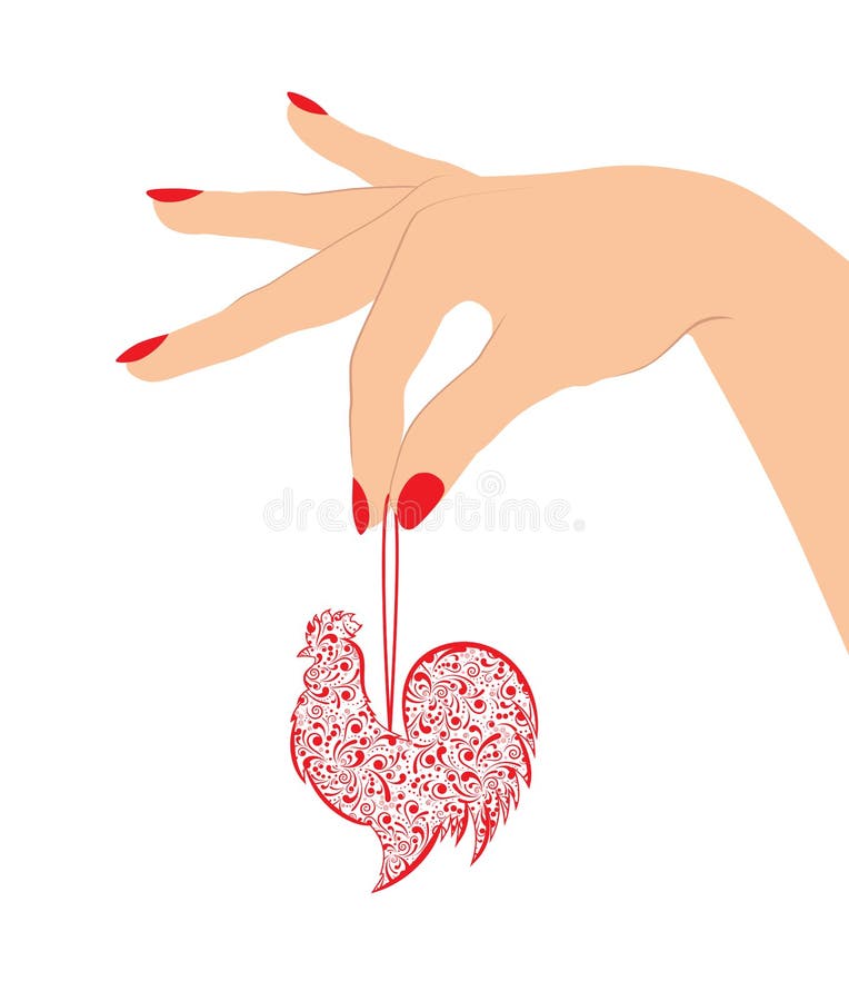 Haan vector illustratie. Illustration of symbool, ontwerp - 80191609