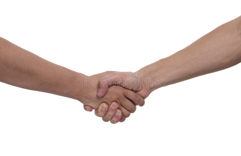 Mannen Schudden Handen. Zakelijke Mannen Die Elkaar De Hand Schudden Na ...