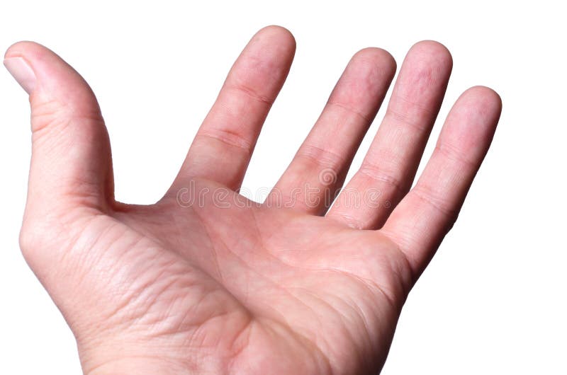 De handpalm omhoog stock foto. Image of leeg, stilstand - 22447868