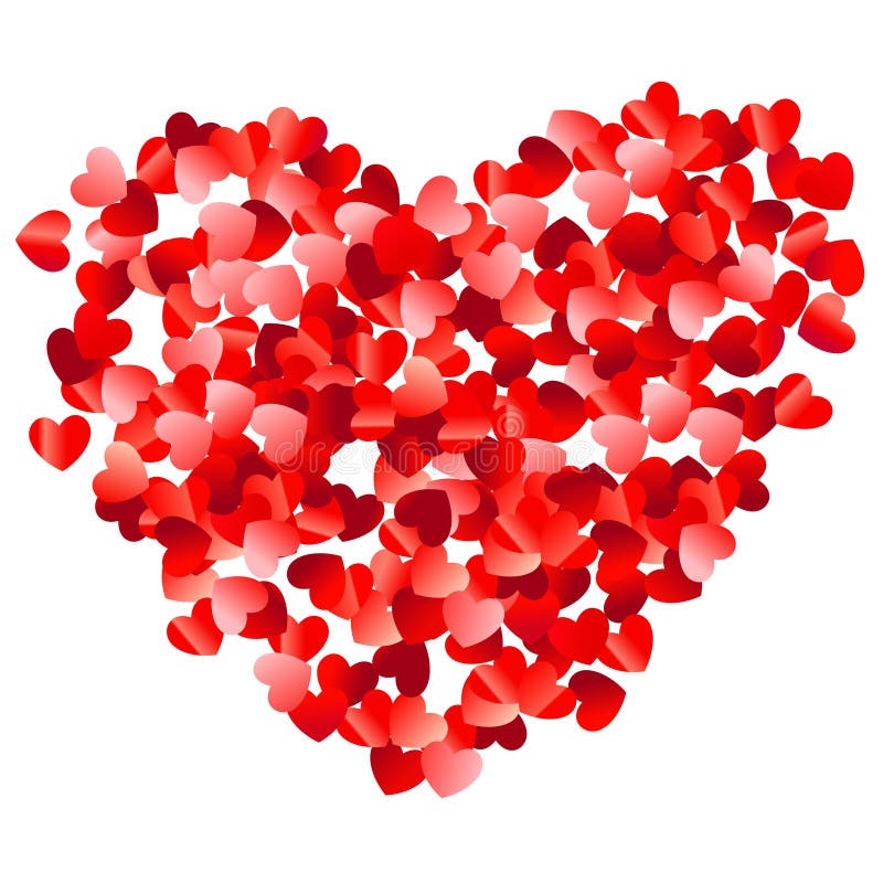 Hart van Harten vector illustratie. Illustration of hart - 17564484