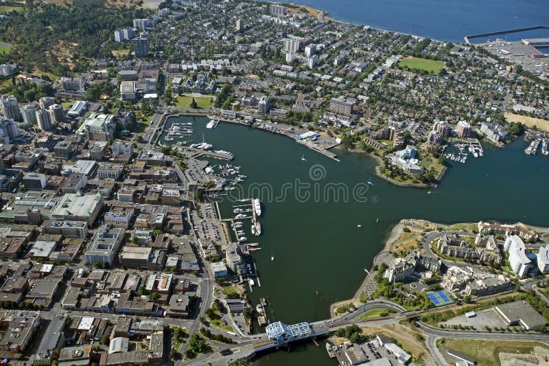 De Haven Van Victoria, Het Eiland Van Vancouver, Canada Stock ...