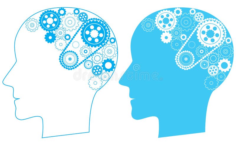 De Hersenen Van Het Toestel Vector Illustratie - Illustration of ...