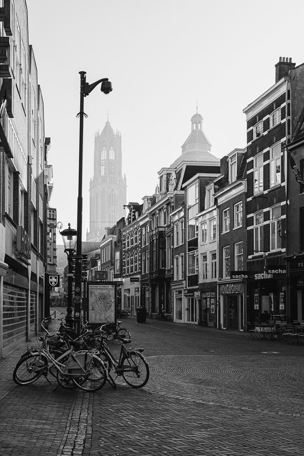 De Het Winkelen Straat Zadelstraat in De Oude Stad Van Utrecht ...