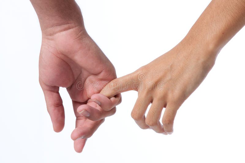 Koppel hand in hand stock afbeelding. Image of vertrouwelijk - 17846693