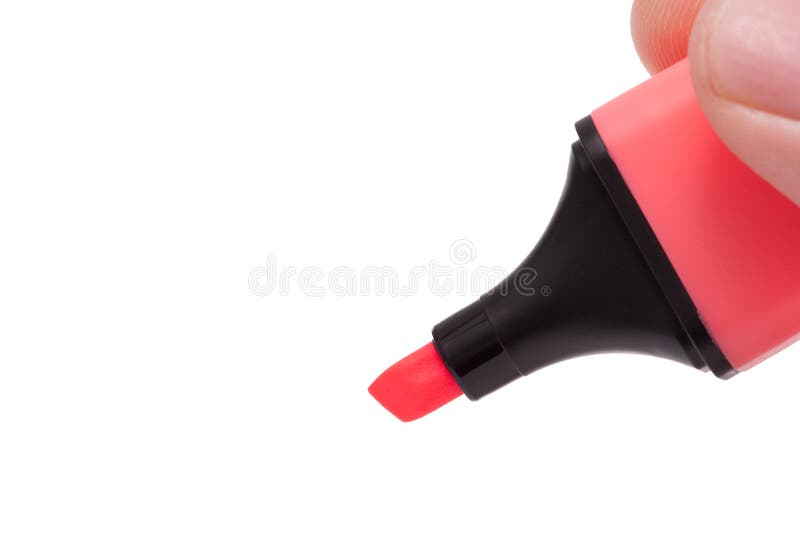 Markeerstift stock foto. Afbeelding bestaande uit nota - 27760352