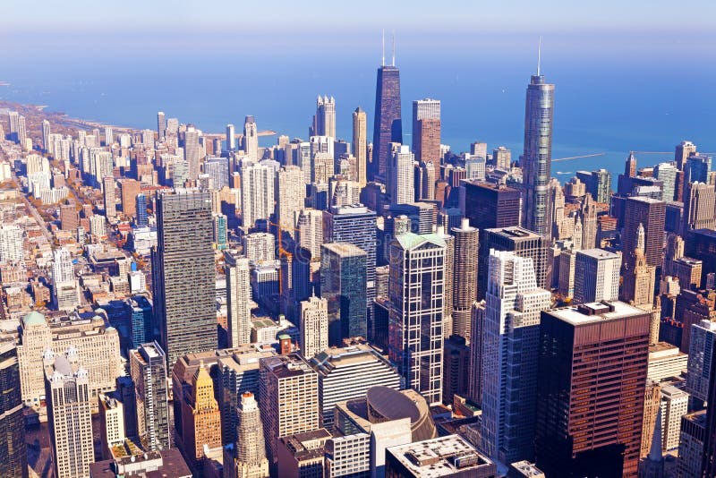 De Horizon van Chicago stock afbeelding. Image of geometrisch - 29188417