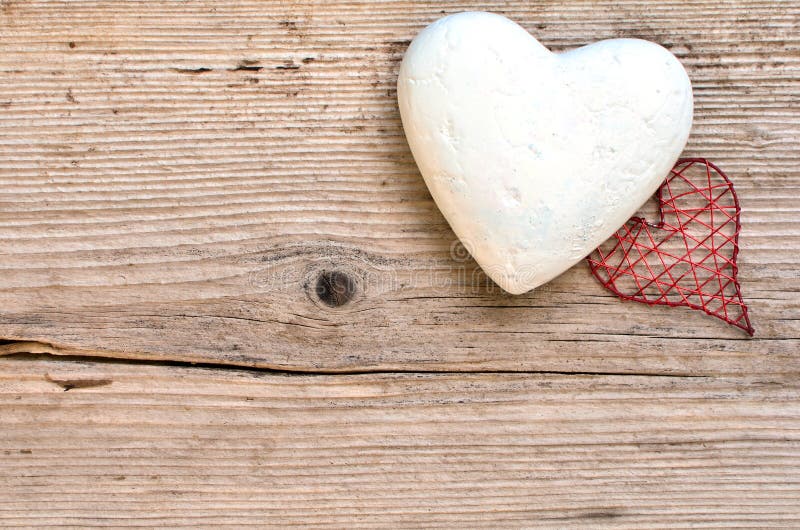 De Houten Achtergrond Van Harten Stock Afbeelding - Afbeelding ...