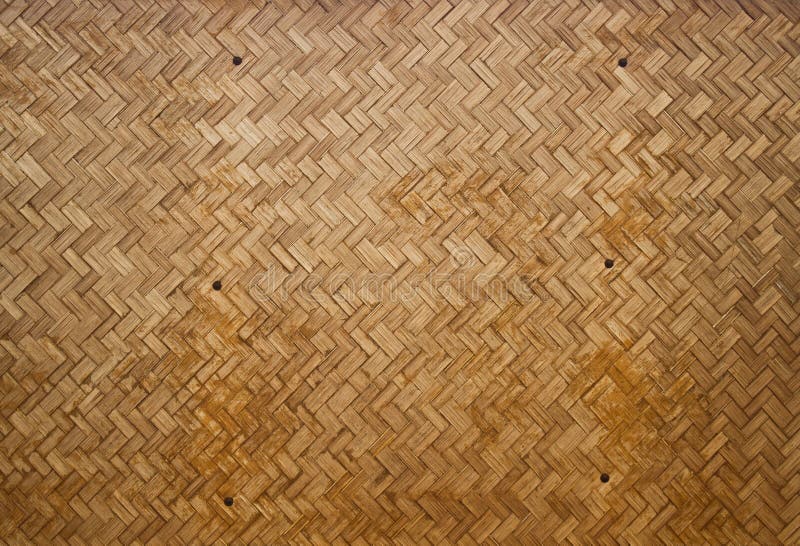 Houten Wand Gemaakt Van Bamboe Stock Foto - Image of ontwerp, bamboe ...