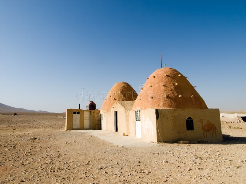 De huizen van de woestijn stock foto. Image of syrië, arabië - 5692706