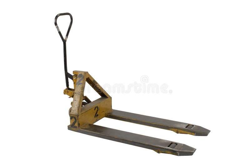 De Hydraulische Hefboom Van De Pallet Stock Foto - Image of industrieel ...