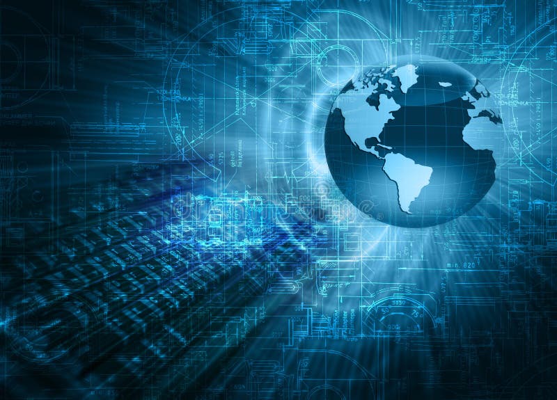 Digitale Wereld En Digitaal Patroon Stock Foto - Image of computer ...