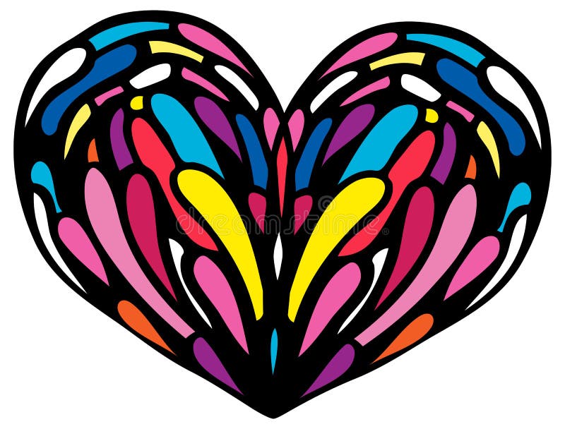 De Illustratie Van Het Hart. Vector Illustratie - Illustration of ...