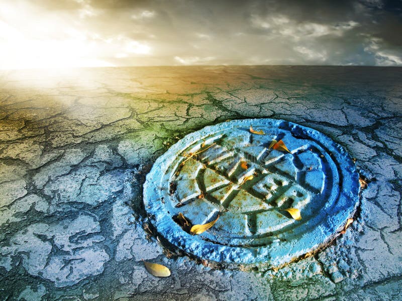 De Insluiting Van Het Water Stock Afbeelding - Image of hieronder ...