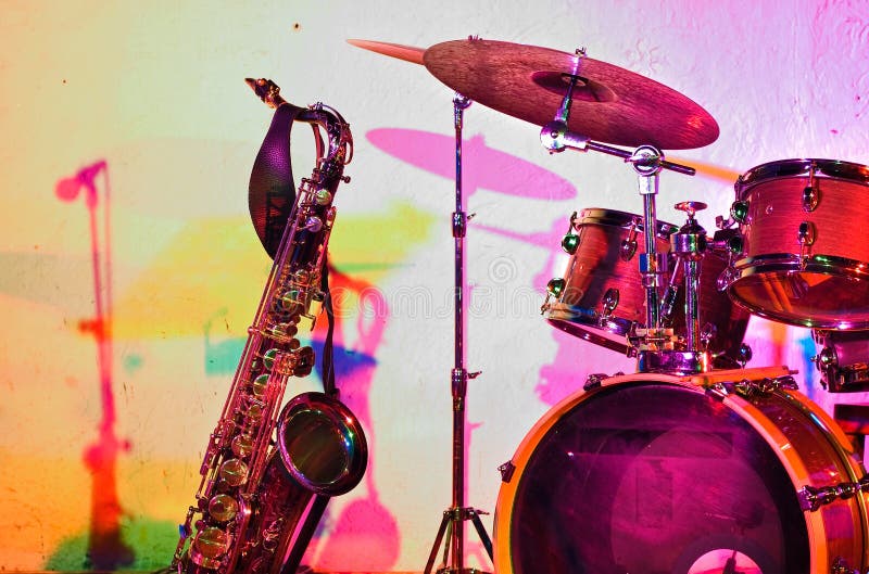 De Instrumenten Van De Jazz Stock Foto - Image of prestaties, luid: 1025756