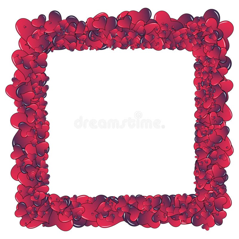 De invasieframe van harten stock illustratie. Illustration of harten ...