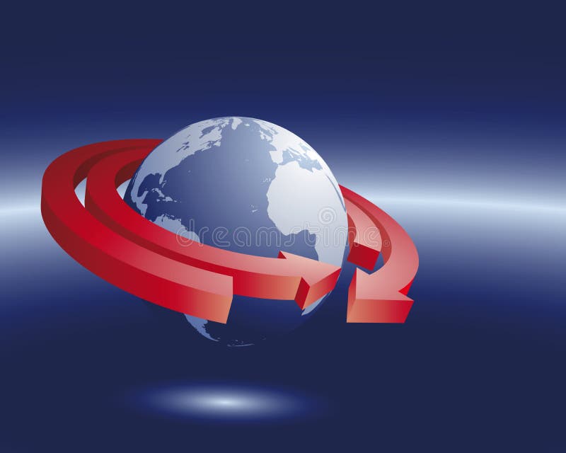 De invoer en de uitvoer vector illustratie. Illustration of aarde ...