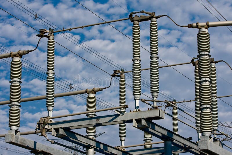 De Isolatie Van De Hoogspanning Stock Afbeelding - Image of energie ...