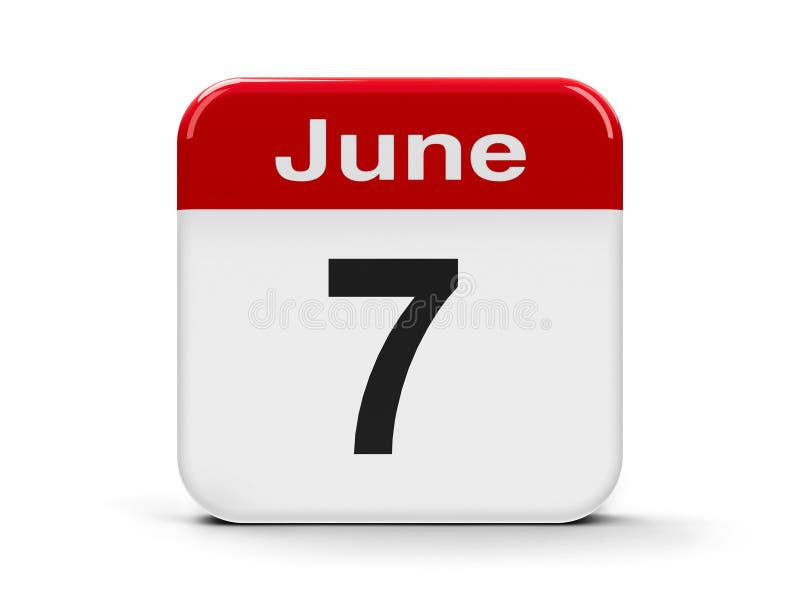 7 de junho ilustração stock. Ilustração de organizador - 93969187