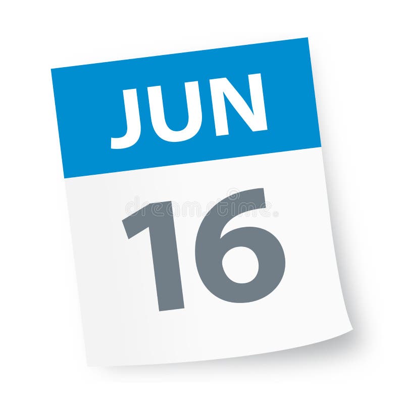 En Junio De 2019 Hoja Del Calendario - Ejemplo Del Vector Stock de ...