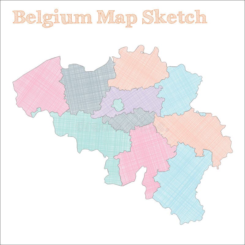 Vectorkaart Van De Gebieden Van Vlaanderen En Brussel Hoofdstad, België ...