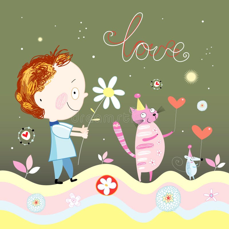 De Kaart van de groet vector illustratie. Illustration of versiering ...