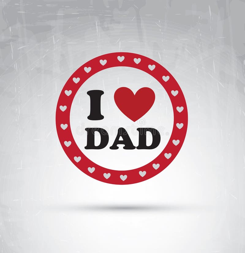 De kaart van de vadersdag vector illustratie. Illustration of ...