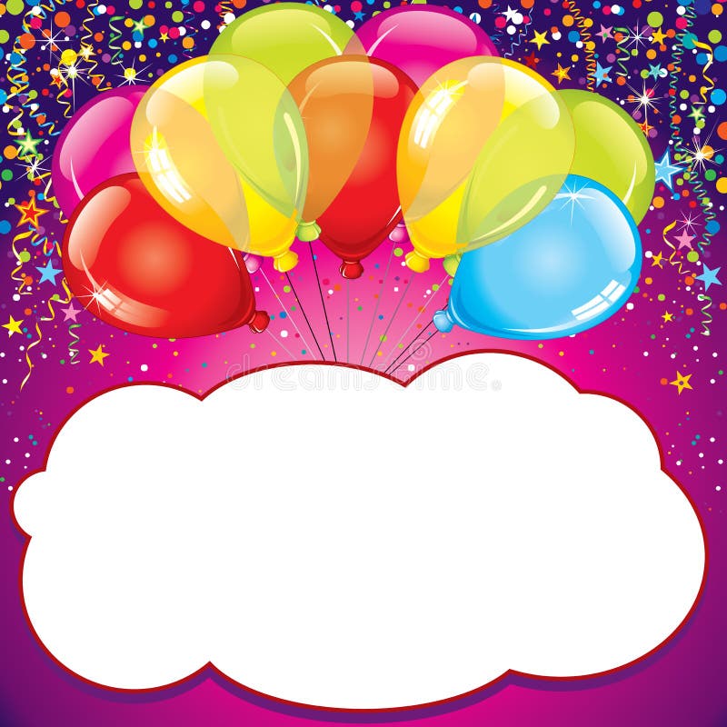 De Kaart Van De Verjaardag Vector Vector Illustratie - Illustration of ...