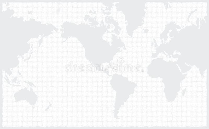 De kaart van de wereld stock illustratie. Illustration of continenten ...