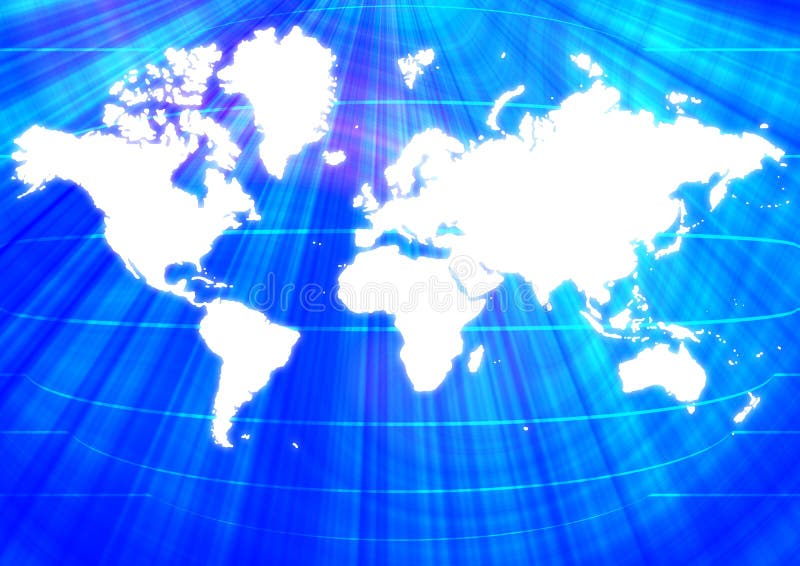 De kaart van de wereld stock illustratie. Illustration of atlas - 3175414