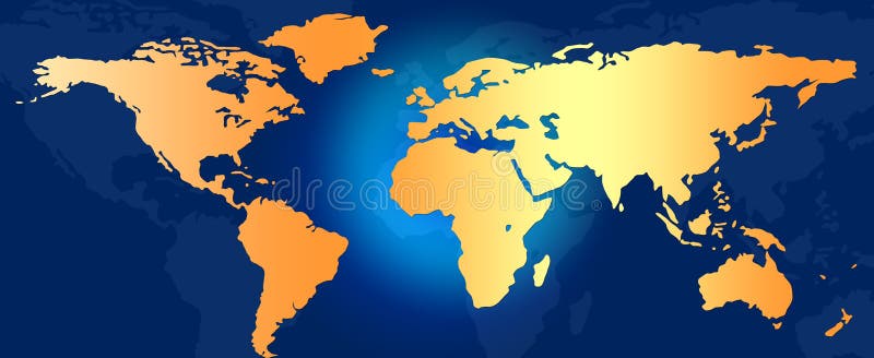 De kaart van de wereld stock illustratie. Illustration of azië - 8096131