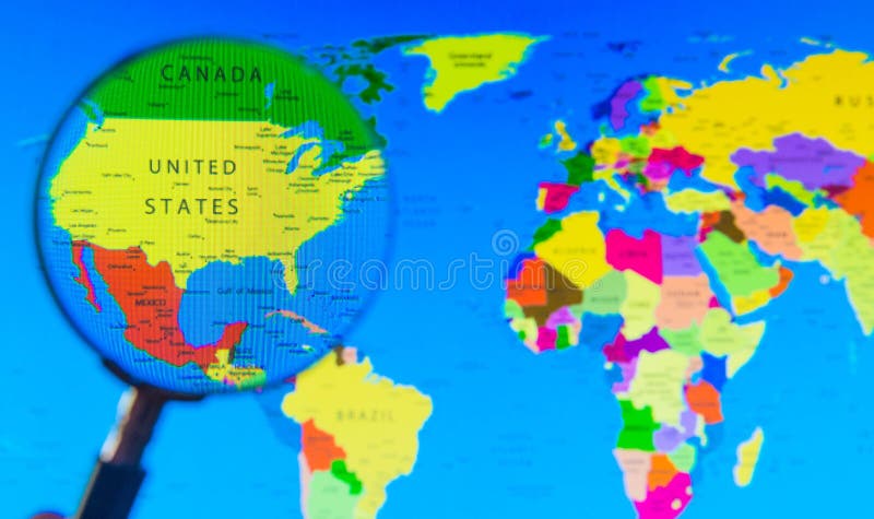 De kaart van de wereld stock foto. Image of wereld, landen - 86187416