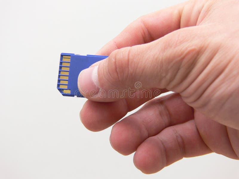 De kaart van het geheugen stock afbeelding. Image of beveilig - 1100811